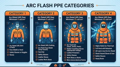 Arc Flash PPE: Understanding Categories 1-4